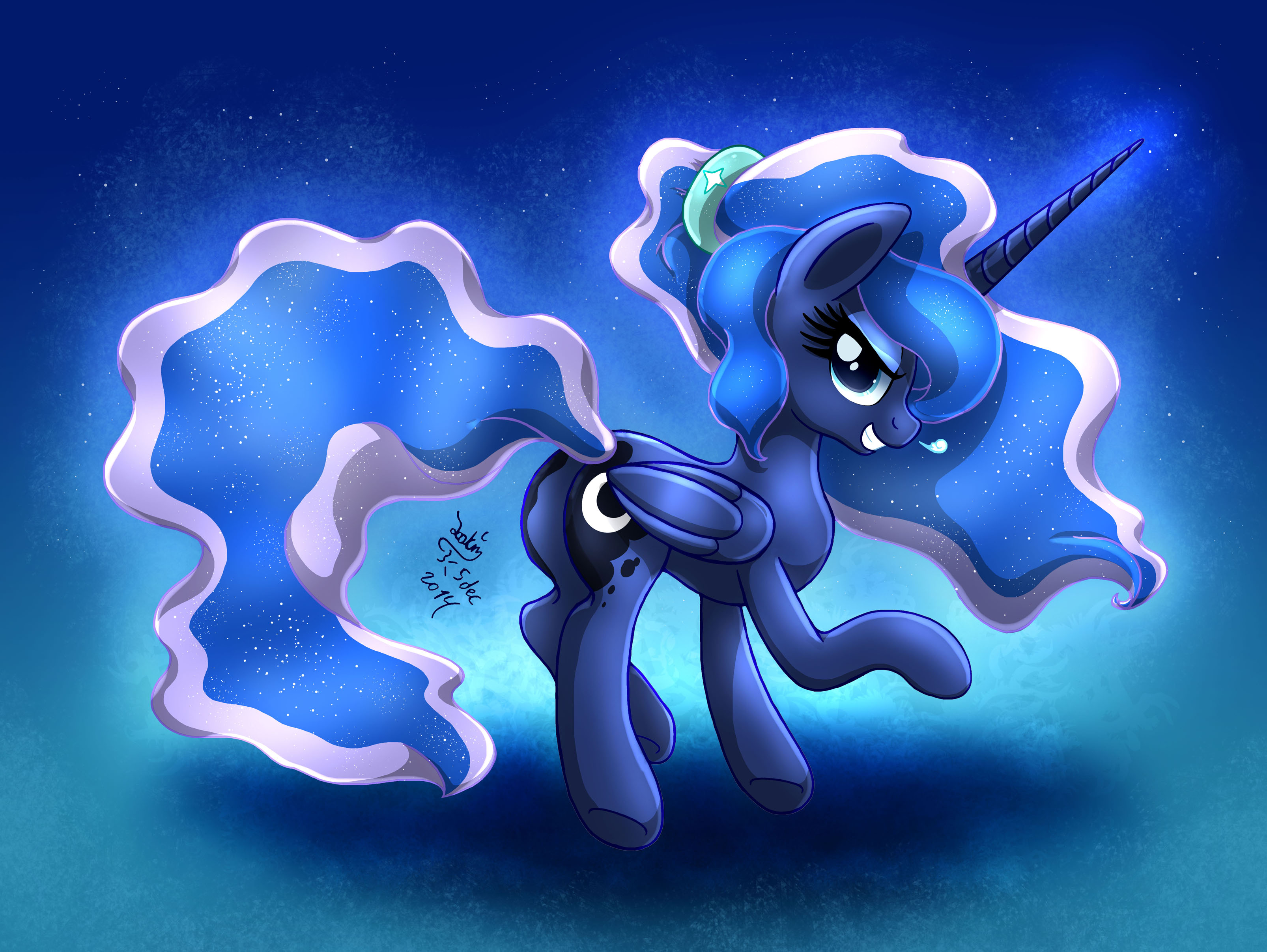 #778875 - safe, artist:joakaha, princess luna, butt, female, moonbutt ...
