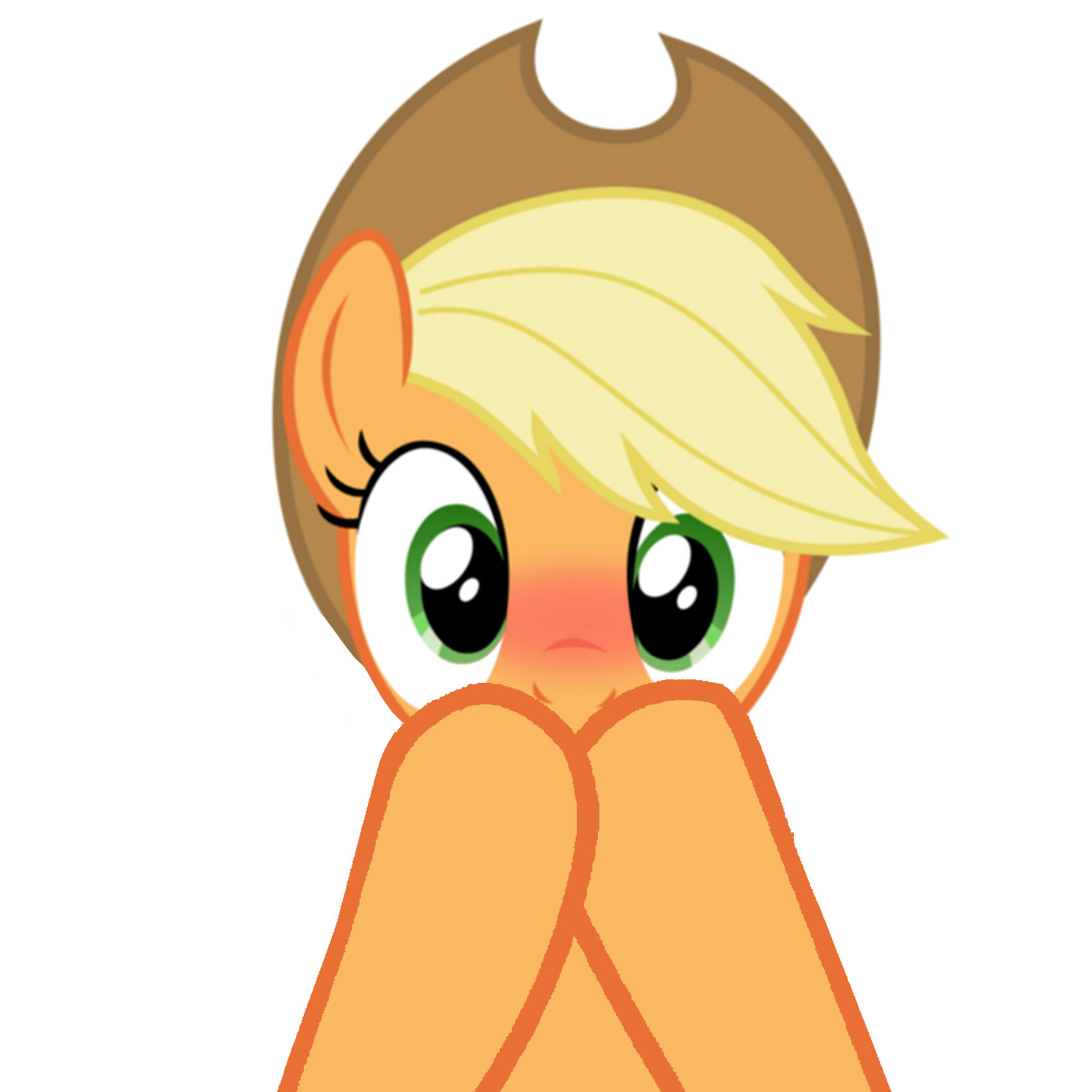 #549460 - safe, artist:kuren247, applejack, blushing, female, simple ...