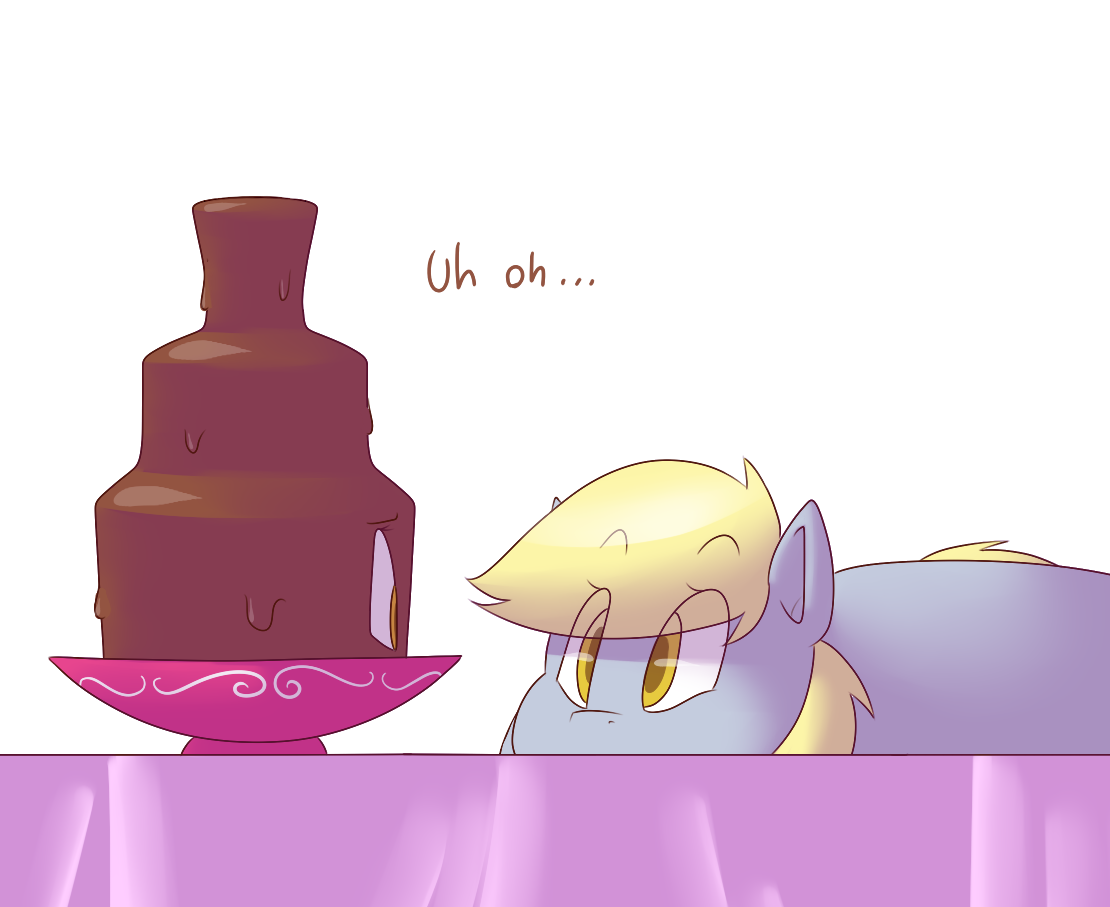 #551261 - safe, artist:secretgoombaman12345, derpy hooves, chocolate ...