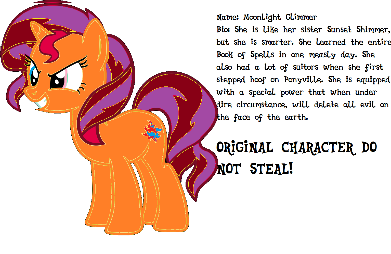 #546300 - safe, sunset shimmer, oc, pony, donut steel, heterochromia ...