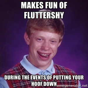 #578014 - safe, fluttershy, bad luck brian, exploitable meme, fail ...
