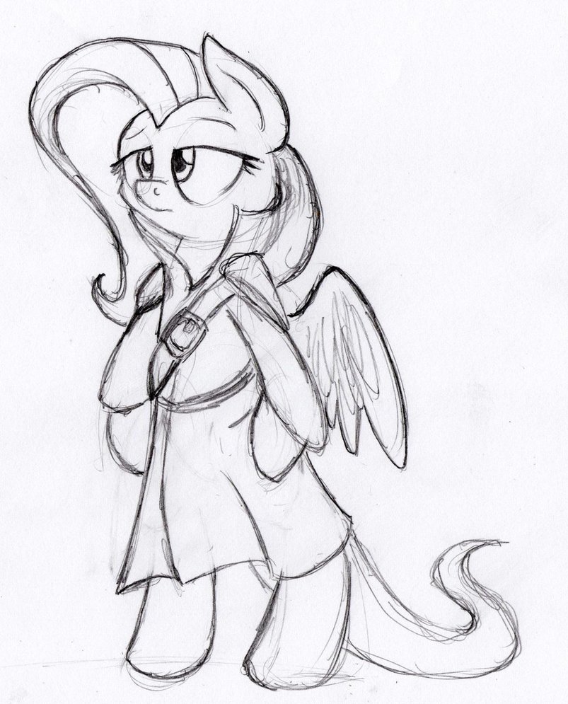 #582779 - safe, artist:otto720, fluttershy, pony, bipedal, female ...