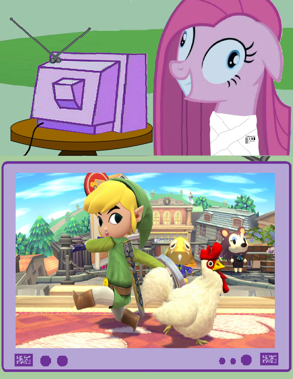 #584191 - safe, pinkie pie, cucco, exploitable meme, meme, obligatory ...