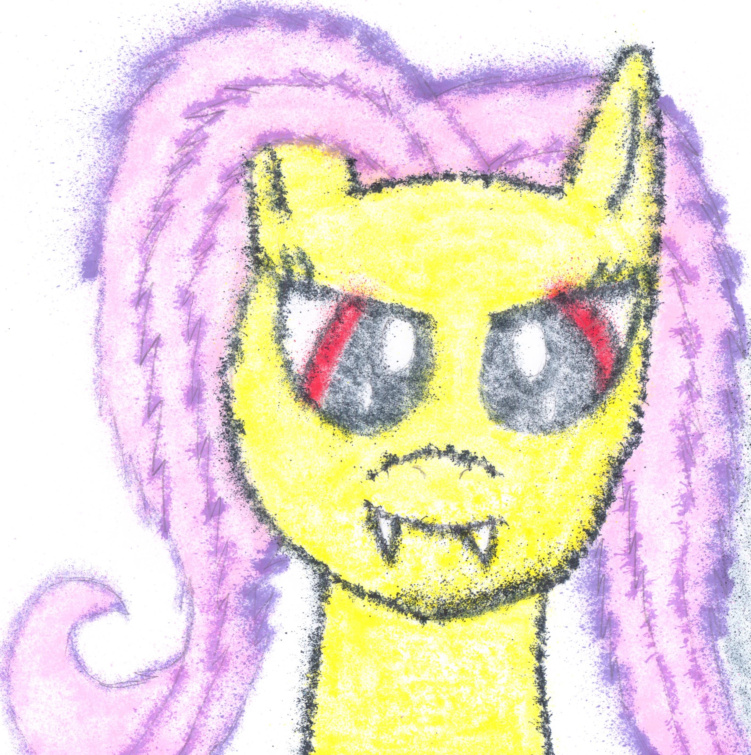 #586476 - safe, artist:wayup, fluttershy, bats!, face, female ...