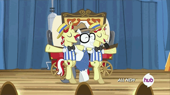 #588013 - safe, screencap, flam, flim, silver shill, pony, leap of ...