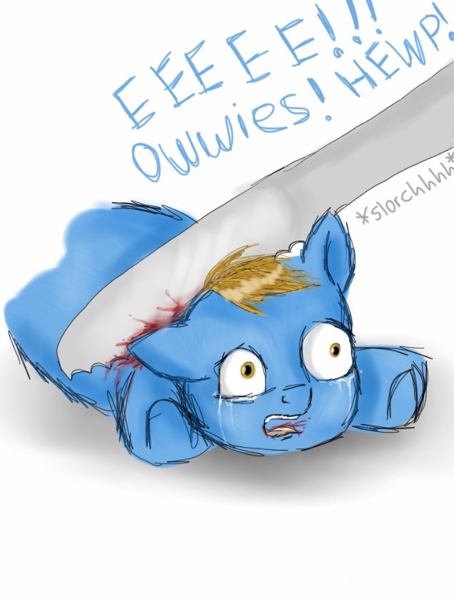 #590932 - grimdark, grotesque, artist:waggytail, fluffy pony, abuse ...