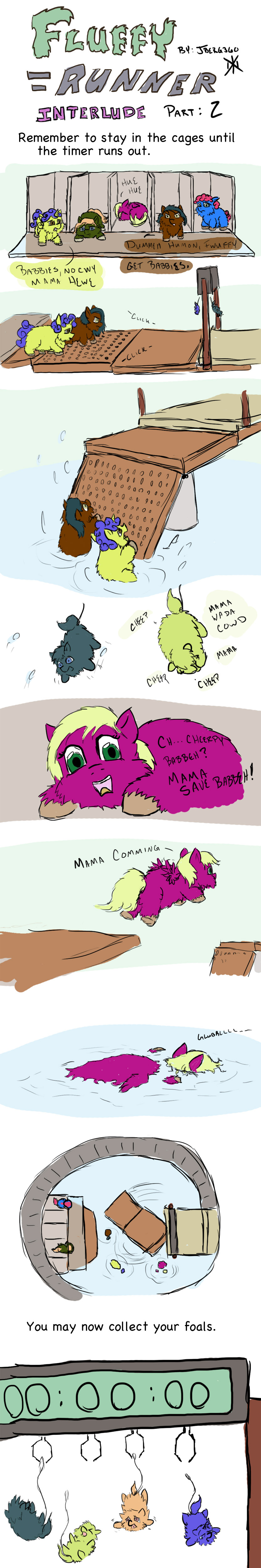 #607114 - grimdark, artist:jberg360, earth pony, fluffy pony, pegasus ...