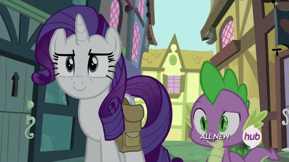 #610467 - safe, screencap, rarity, spike, g4, inspiration manifestation ...