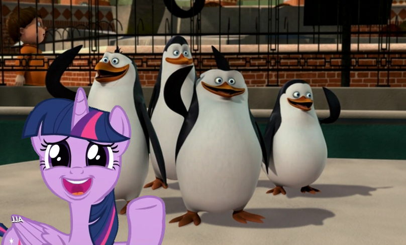 #623234 - alicorn, edit, faic, female, kowalski, madagascar, mare, pony ...