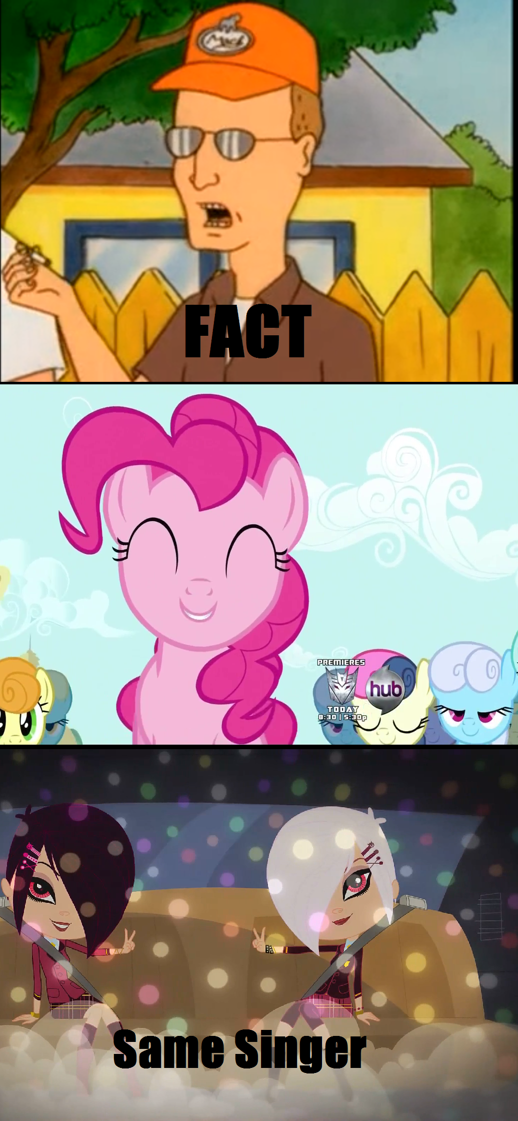 #626299 - safe, screencap, pinkie pie, g4, biskit twins, brittany ...