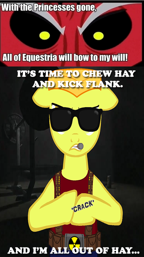 #626792 - safe, duke nukem, exploitable meme, meme, ponified, tirek vs ...