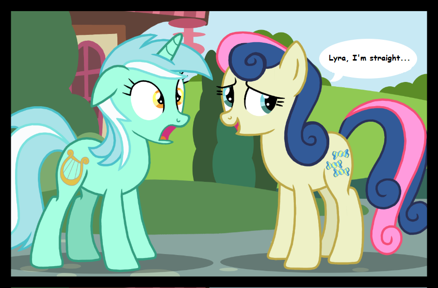 #633681 - safe, bon bon, lyra heartstrings, sweetie drops, comic sans ...