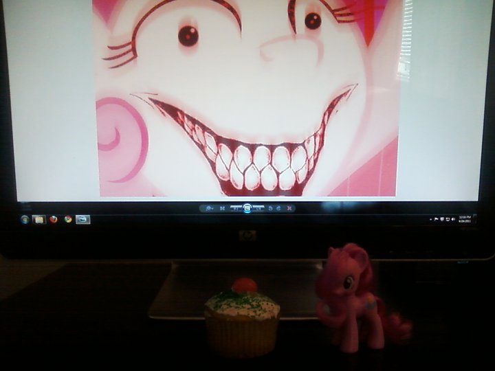 #634624 - artist needed, grimdark, pinkie pie, g4, brushable, irl ...