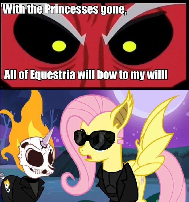 #660193 - safe, fluttershy, blade, blade (marvel), exploitable meme ...