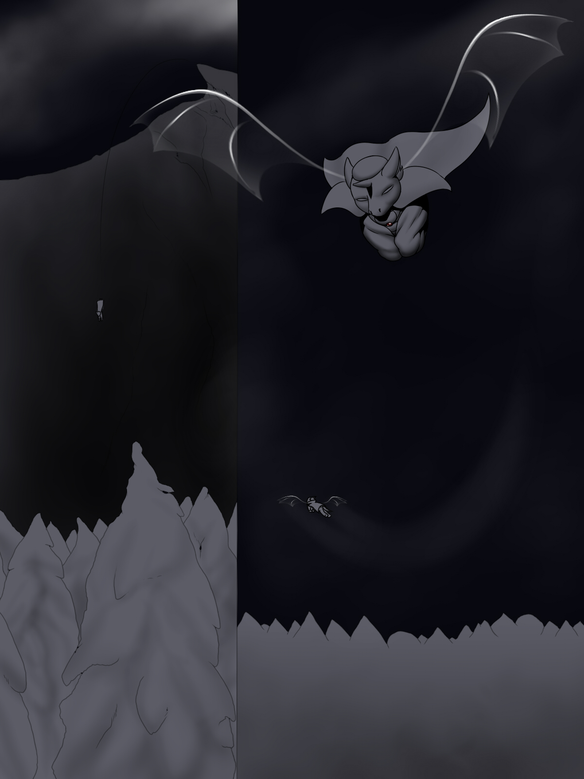 #673166 - grimdark, artist:lesang, rarity, oc, vampire, vampony, comic ...