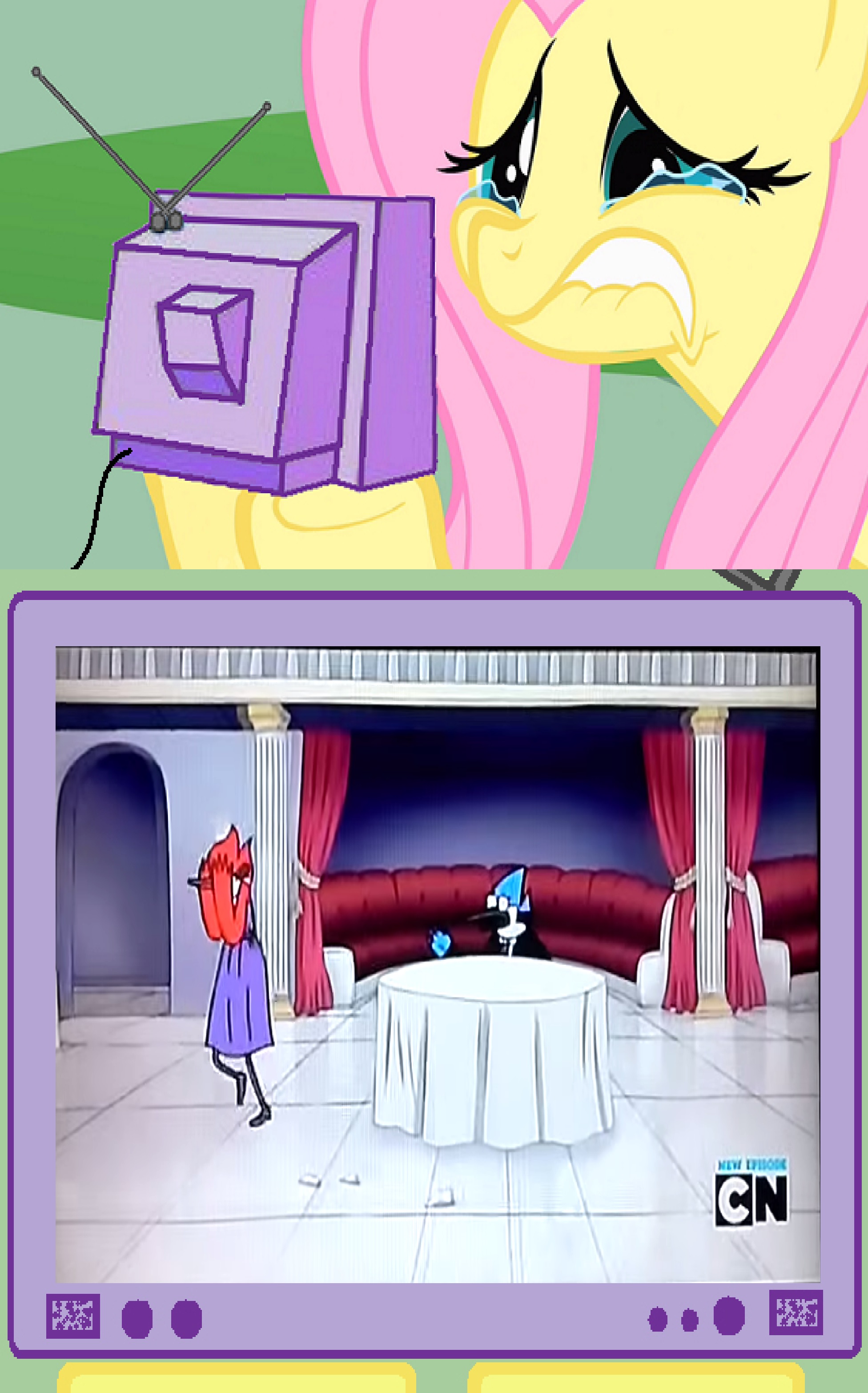 #678625 - safe, fluttershy, g4, crying, exploitable meme, male ...