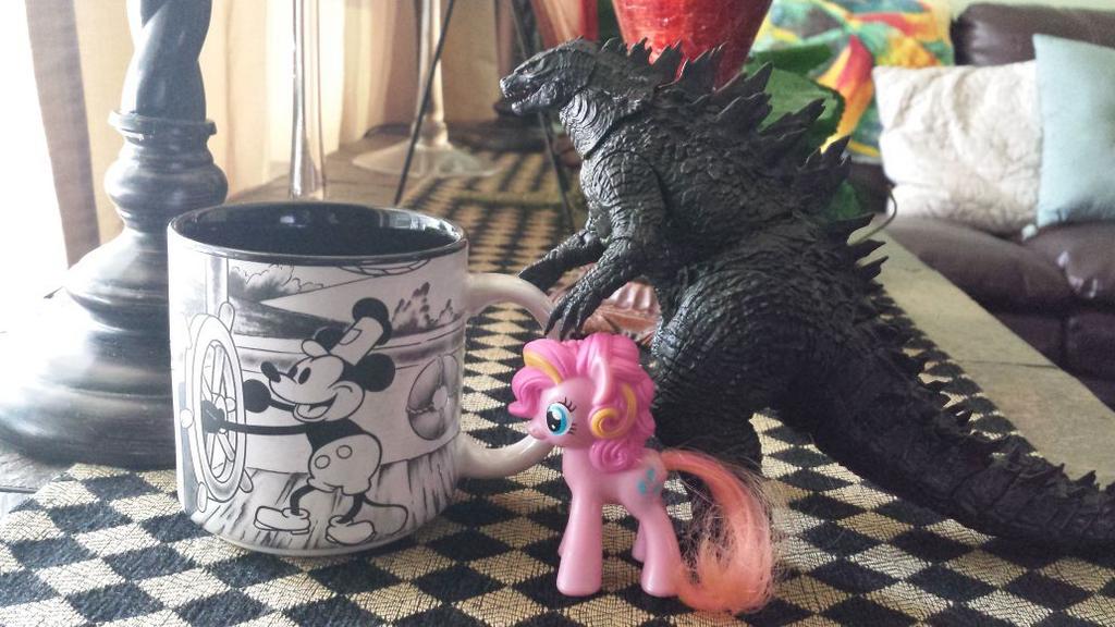 #679678 - safe, pinkie pie, kaiju, g4, crossover, disney, godzilla ...