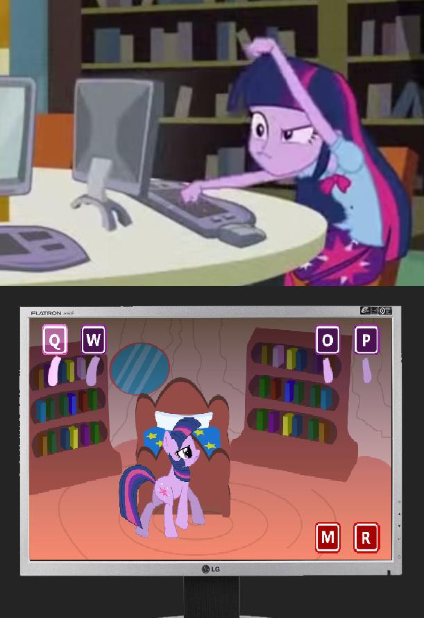 #681673 - safe, twilight sparkle, equestria girls, g4, gamer twi, meme ...