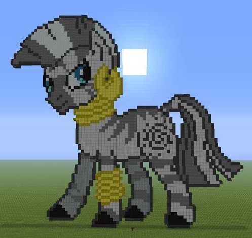 #684002 - safe, zecora, zebra, minecraft, minecraft pixel art, pixel ...