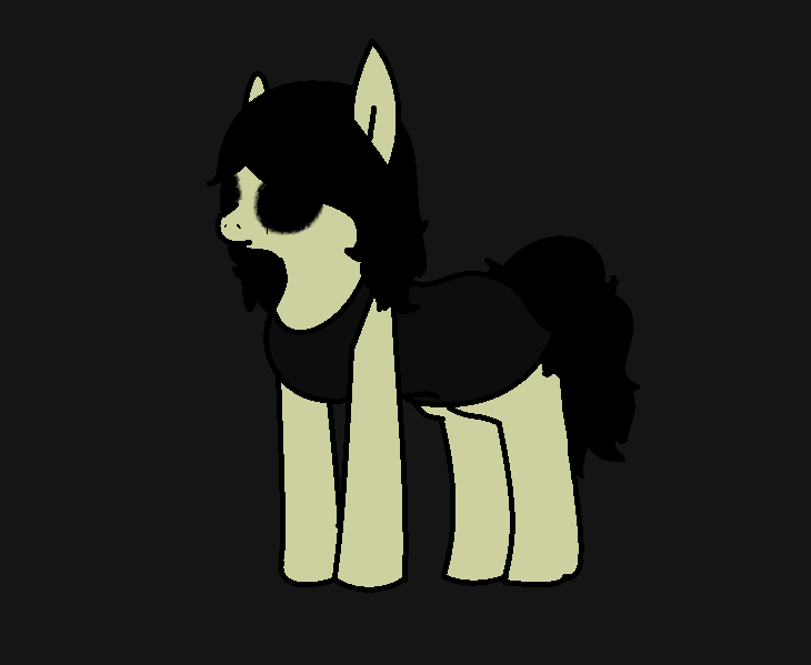 #668820 - safe, artist:necroprancer, pony, black sclera, creepy, emily ...