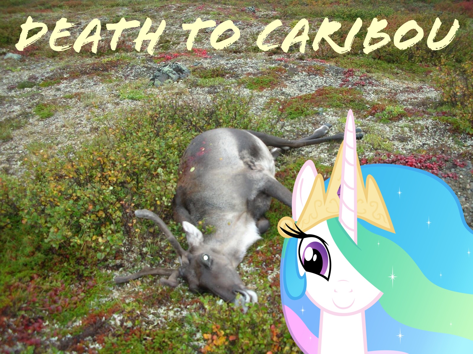 #700789 - grimdark, princess celestia, alicorn, caribou, pony, fall of ...