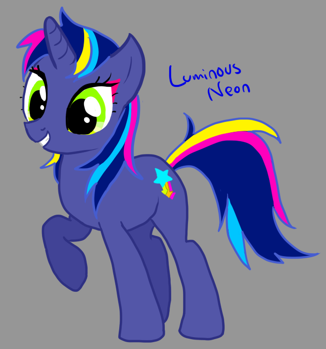 #701342 - safe, artist:divided-s, oc, oc only, oc:luminous neon, pixiv ...