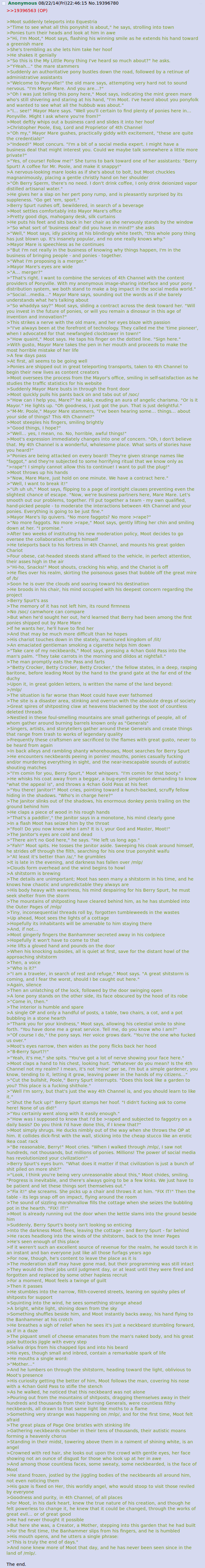 #706395 - questionable, mayor mare, g4, /mlp/, 4chan, 4chan screencap ...