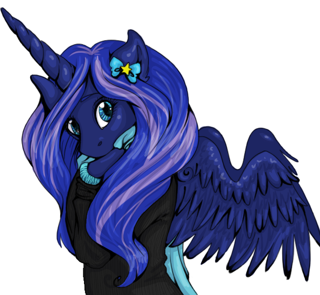 #712208 - safe, artist:shauntinasha, princess luna, anthro, g4, female ...