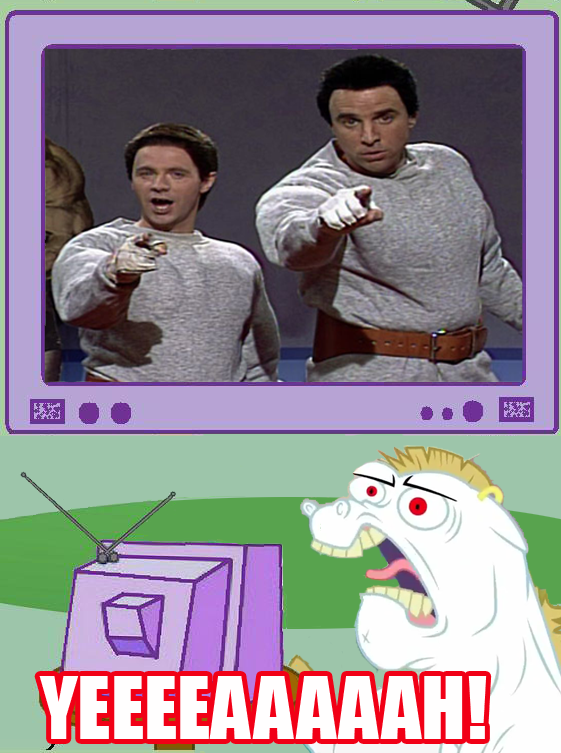 #725017 - safe, bulk biceps, g4, dana carvey, exploitable meme, hans ...