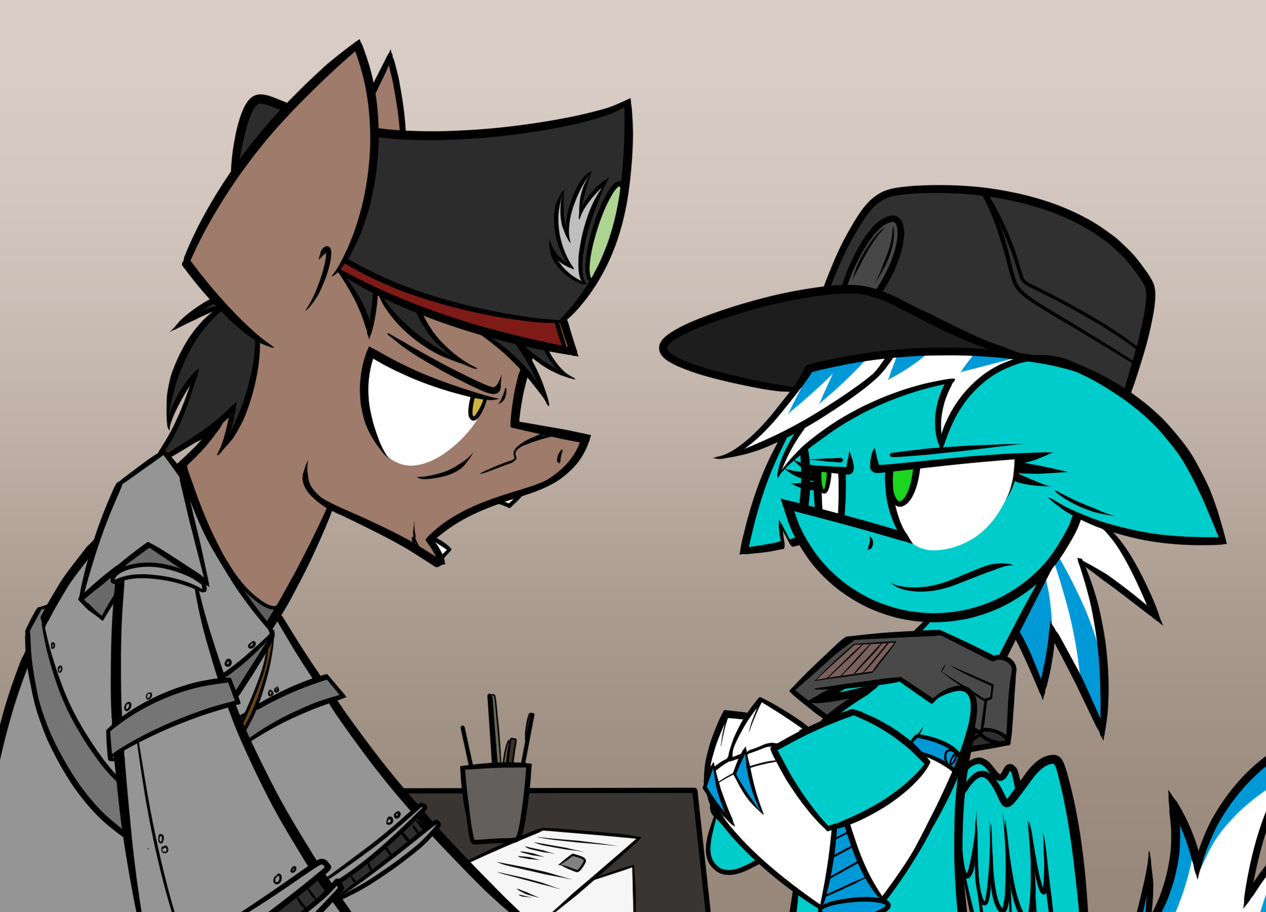 #714494 - safe, artist:ralek, oc, oc only, oc:frosty winds, fallout ...