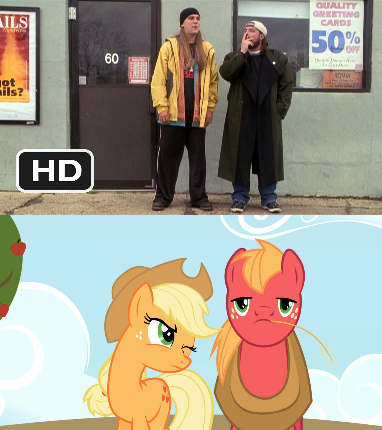 #715202 - safe, screencap, applejack, big macintosh, earth pony, pony ...