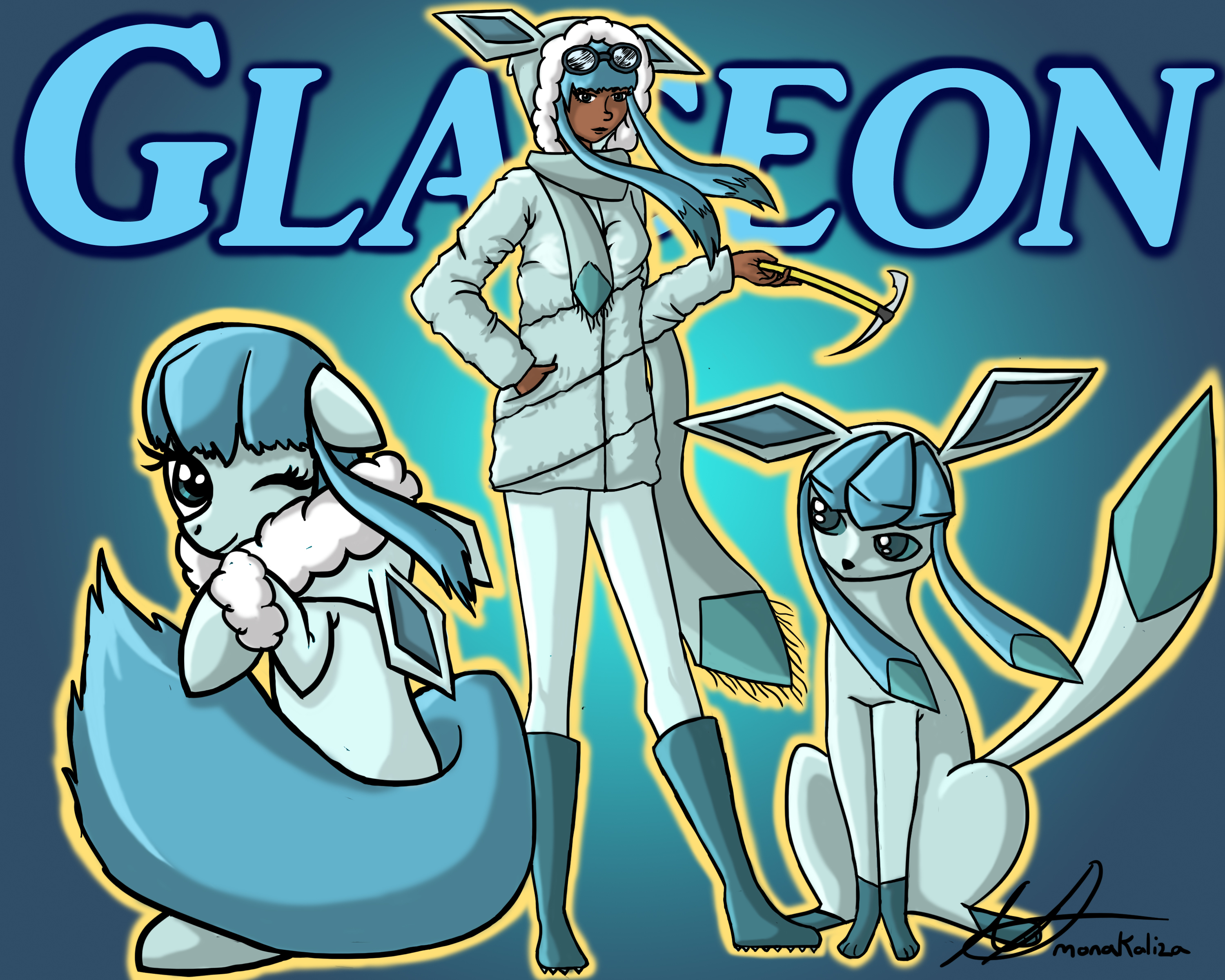 glaceon humanoid