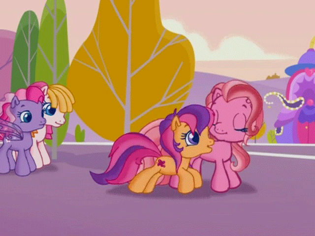#718809 - safe, screencap, pinkie pie (g3), scootaloo (g3), starsong ...