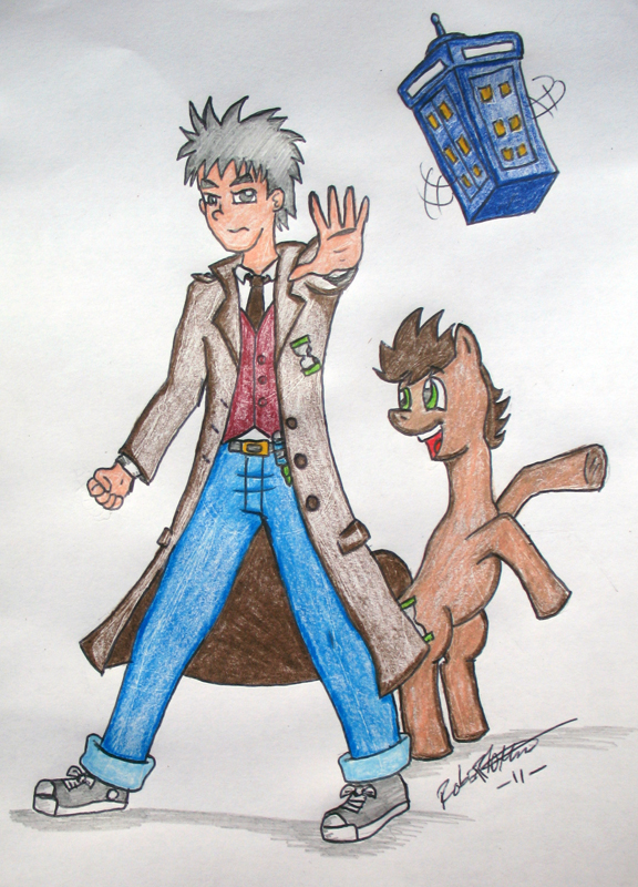 #797566 - safe, doctor whooves, time turner, human, doctor who, human ...