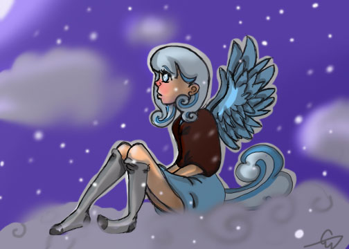 #814310 - safe, artist:clio31, oc, oc only, oc:snowdrop, human, clothes ...