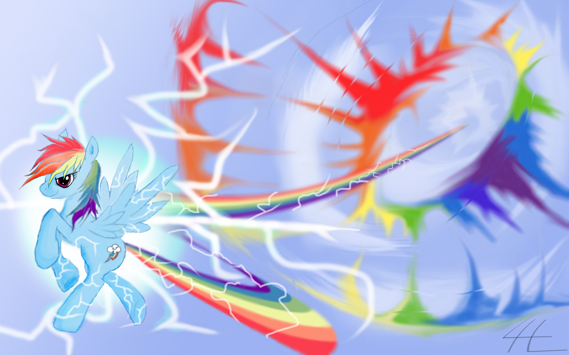 #817183 - safe, artist:stormcolt413, rainbow dash, backwards cutie mark ...