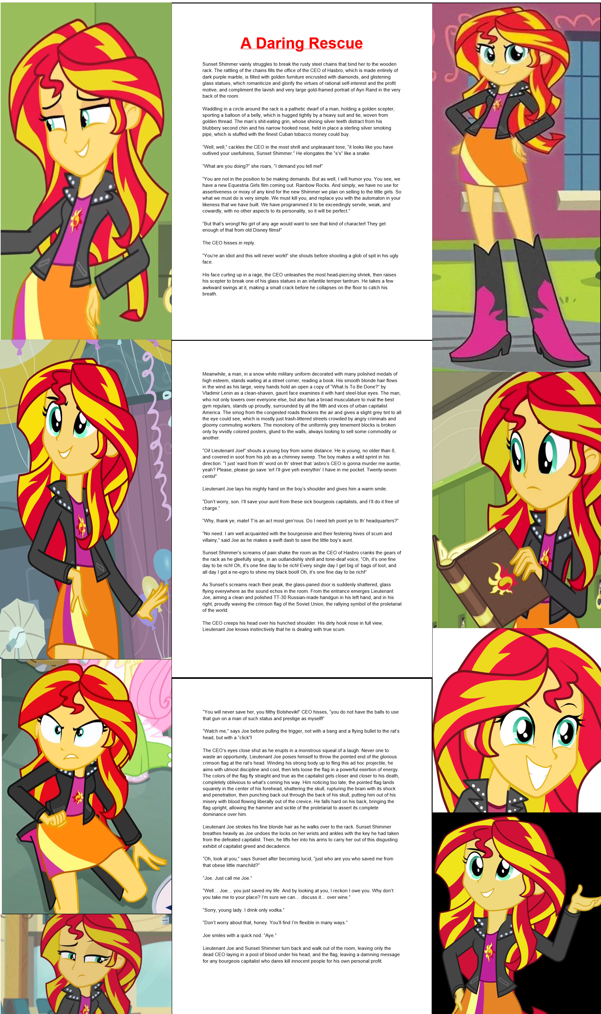 #802591 - grimdark, sunset shimmer, equestria girls, communism ...