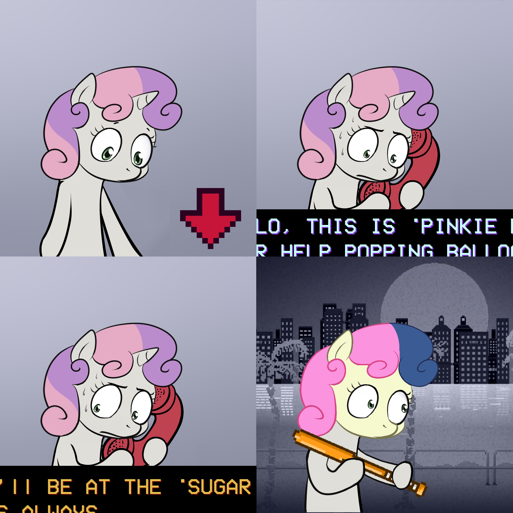 #998207 - safe, bon bon, sweetie belle, sweetie drops, baseball bat ...