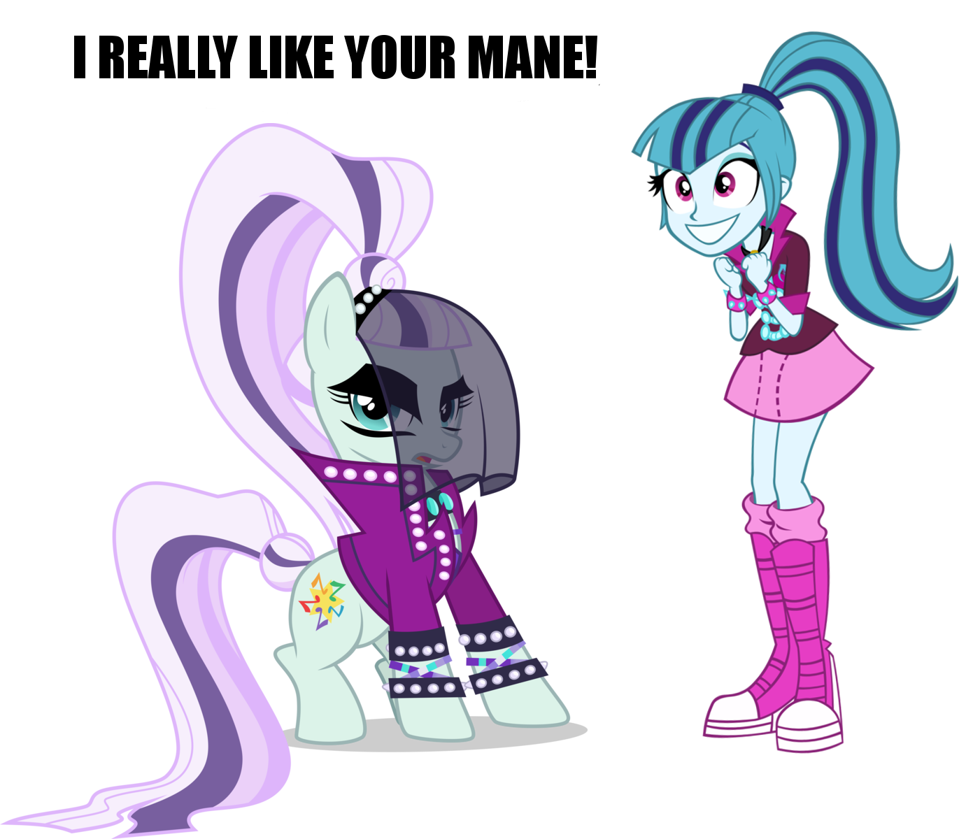 #1027915 - safe, artist:xebck, coloratura, sonata dusk, equestria girls ...