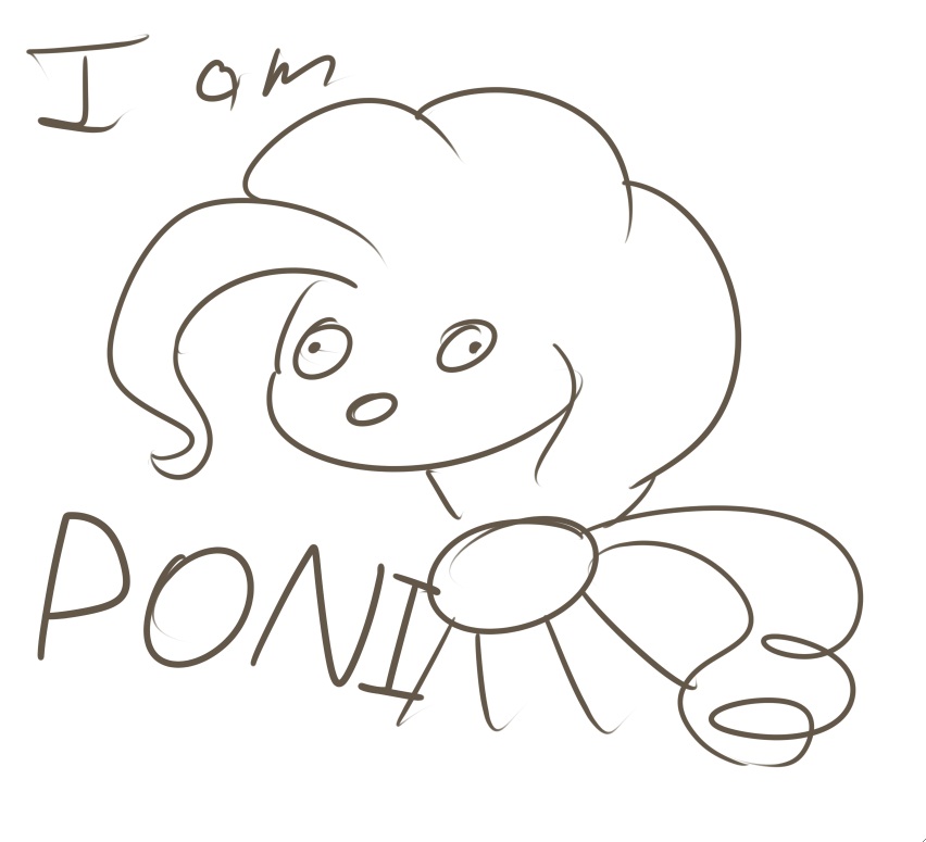 #1017005 - safe, artist:messenger, pinkie pie, derp, female, monochrome ...