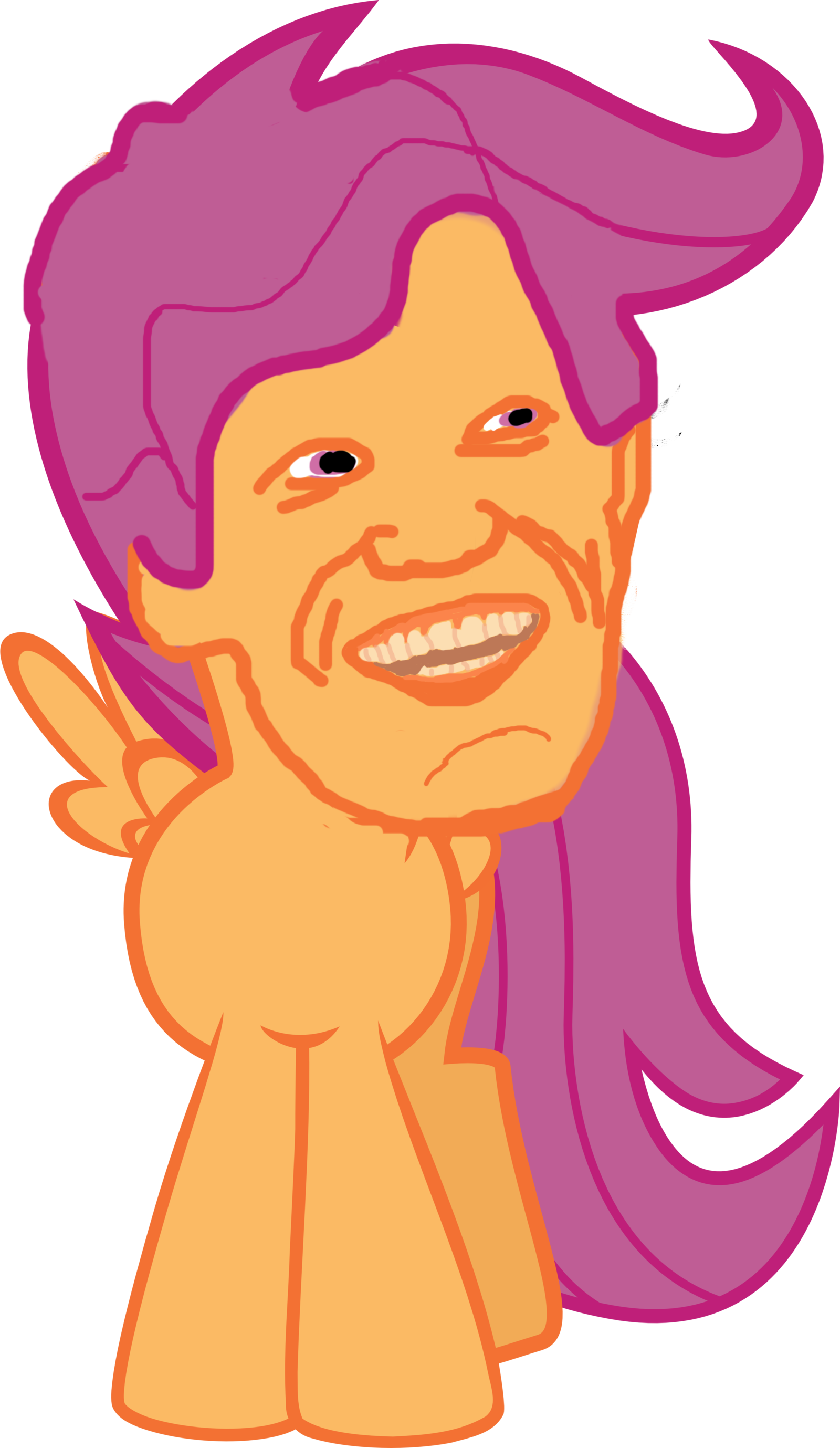 #1018596 - safe, scootaloo, original species, pegasus, pony, human head ...