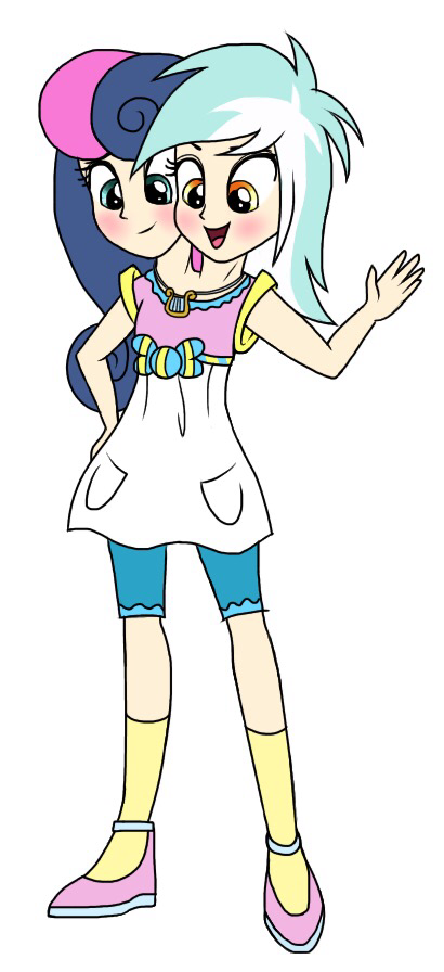 #1019975 - artist:unoriginai, bon bon, conjoined, conjoined twins, do ...