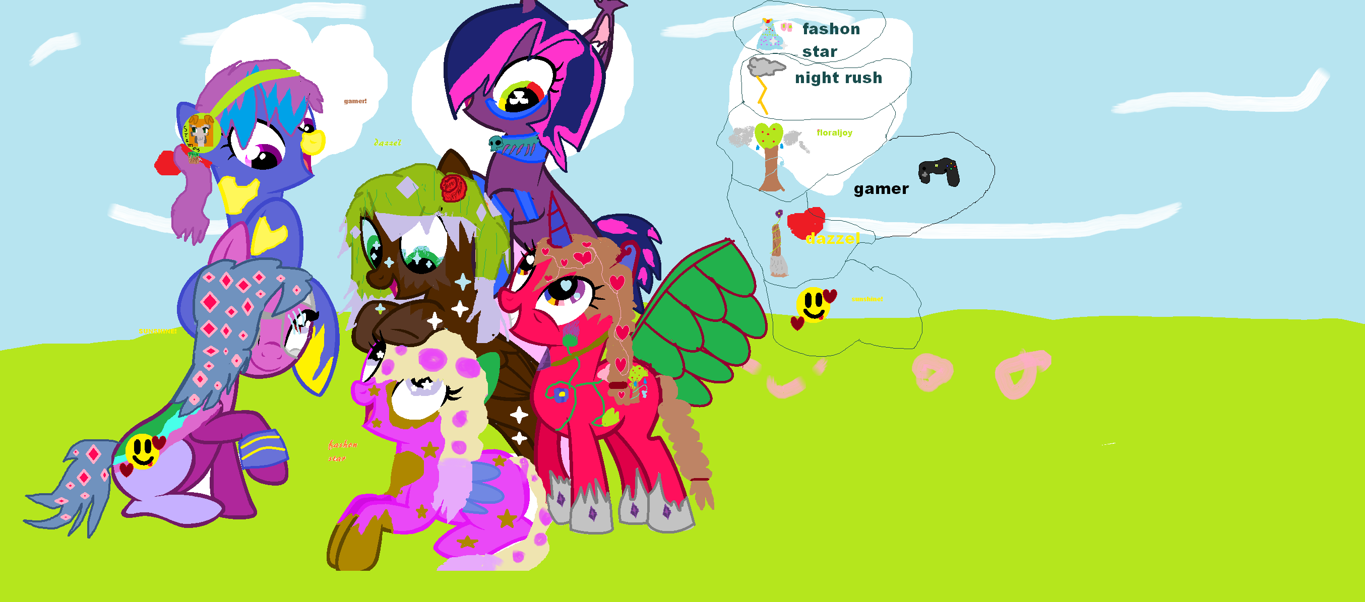 #1042515 - safe, artist:mini-cookie-arts, oc, oc only, oc:dazzle, oc ...