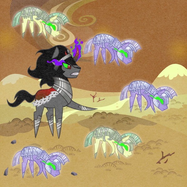 #1036164 - safe, artist:satine-pony, king sombra, crystal pony, pony ...