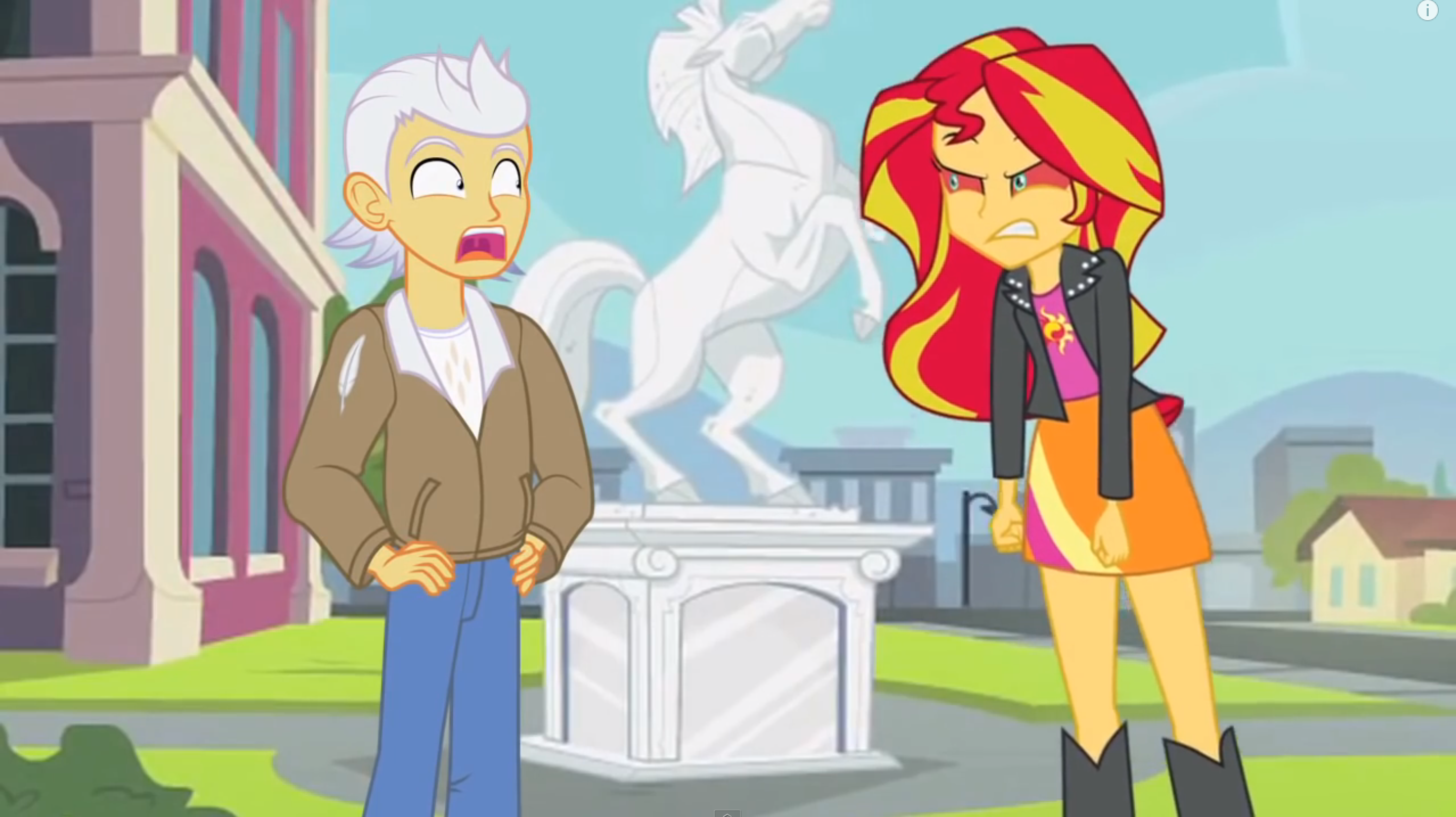 #1039026 - safe, artist:mlp-silver-quill, sunset shimmer, oc, oc:silver ...