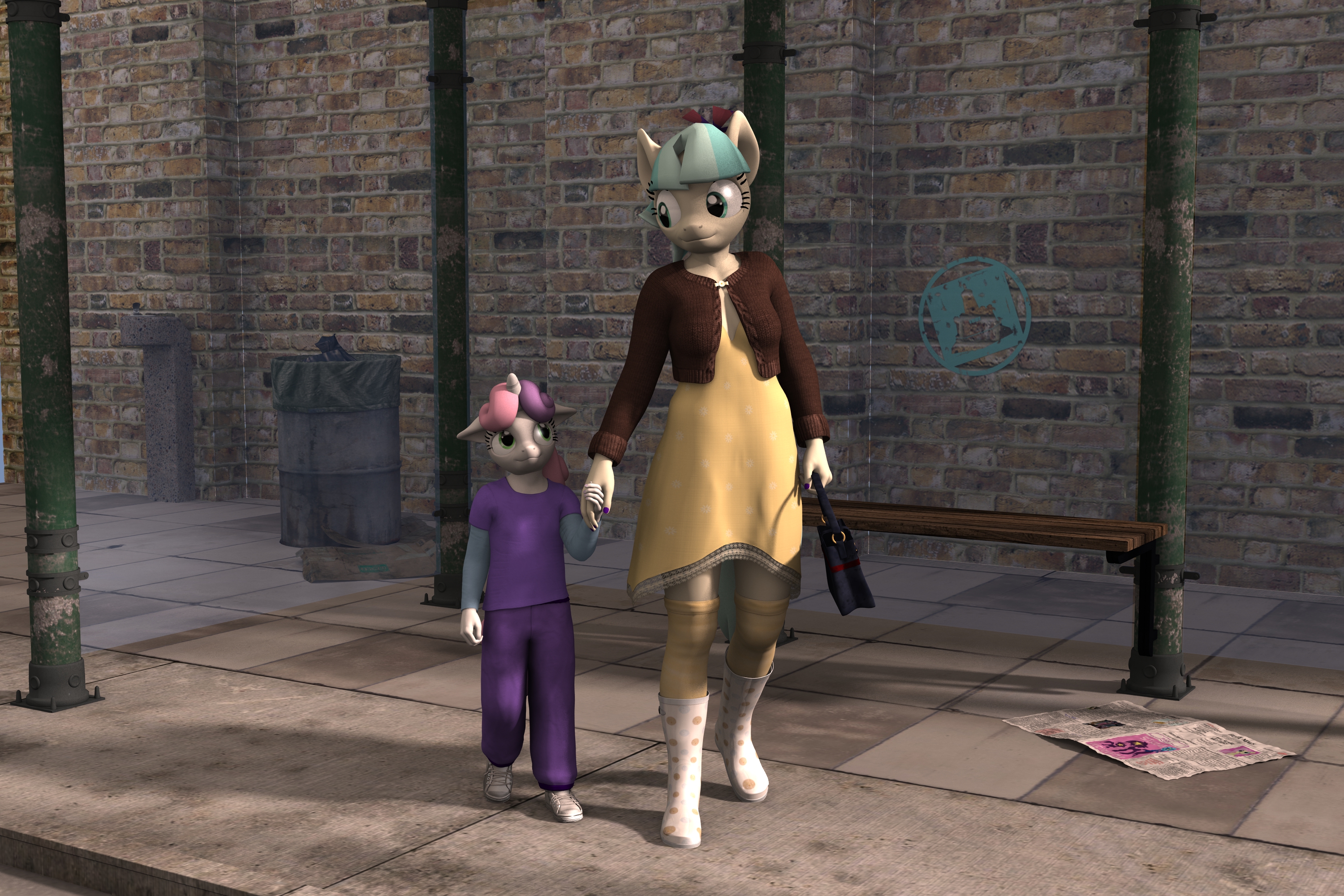 #821021 - safe, artist:tahublade7, coco pommel, sweetie belle, earth ...