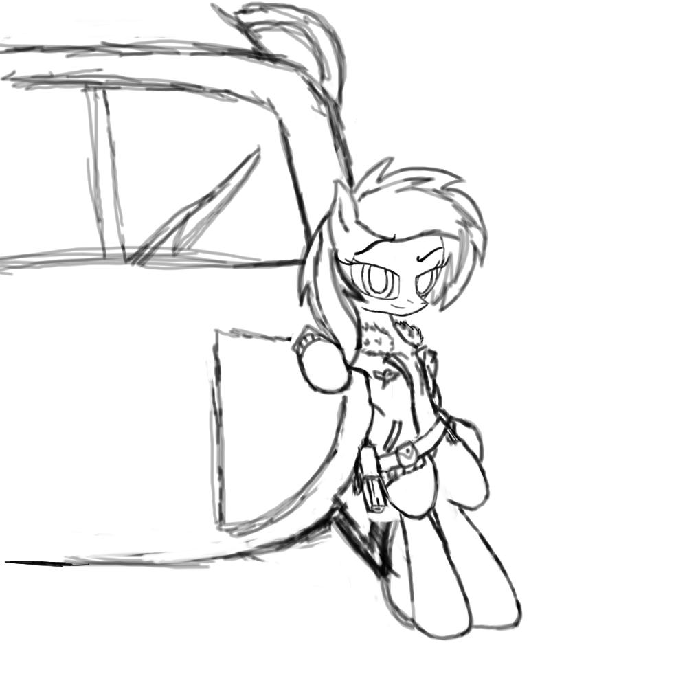 #823899 - safe, artist:drizziedoodles, spitfire, pony, g4, bipedal ...