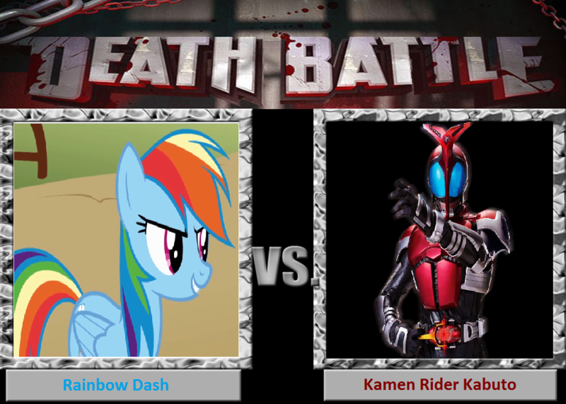 #853622 - safe, rainbow dash, g4, death battle, exploitable meme, kamen ...