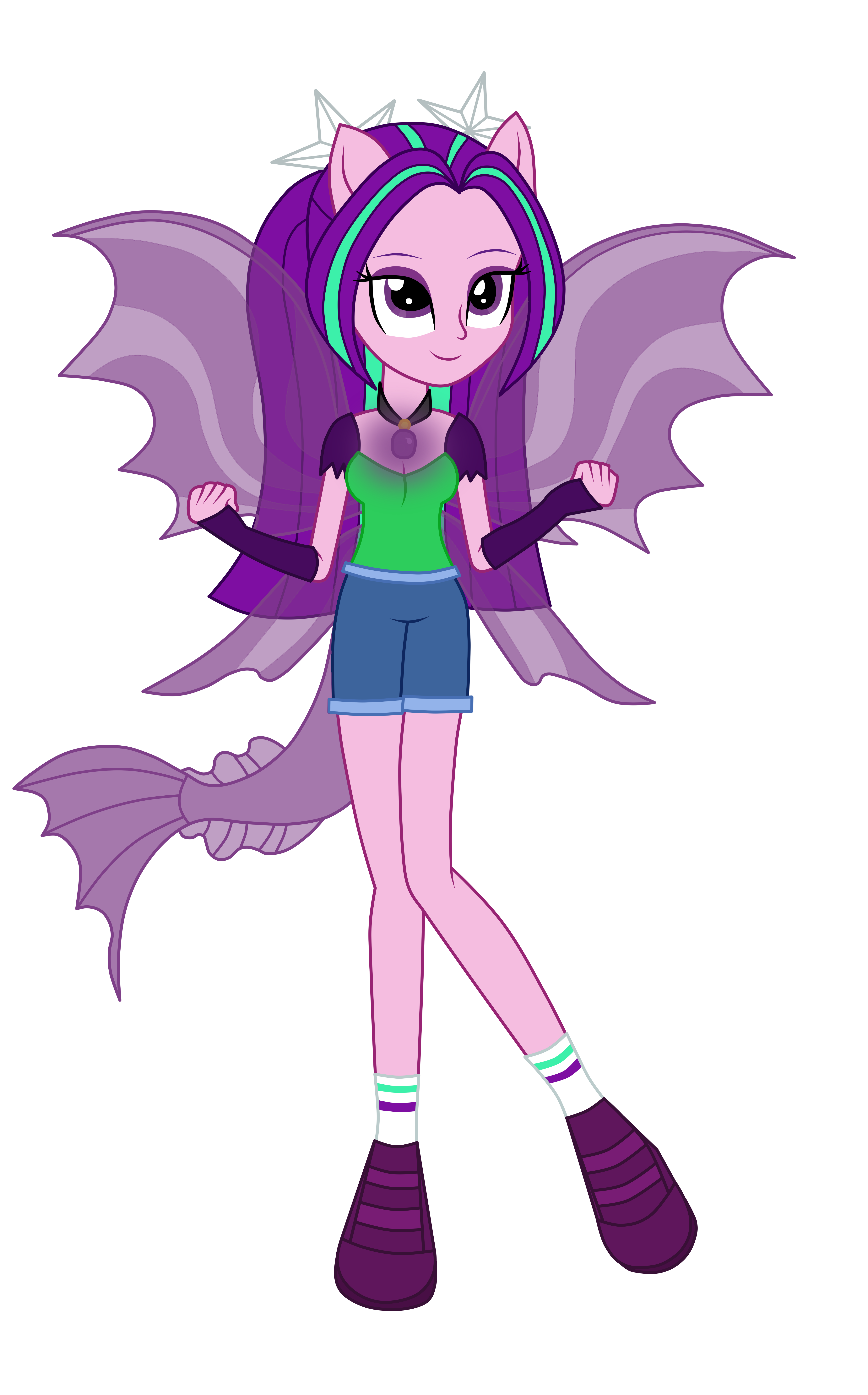 #854143 - safe, artist:mixiepie, aria blaze, half-siren, equestria ...