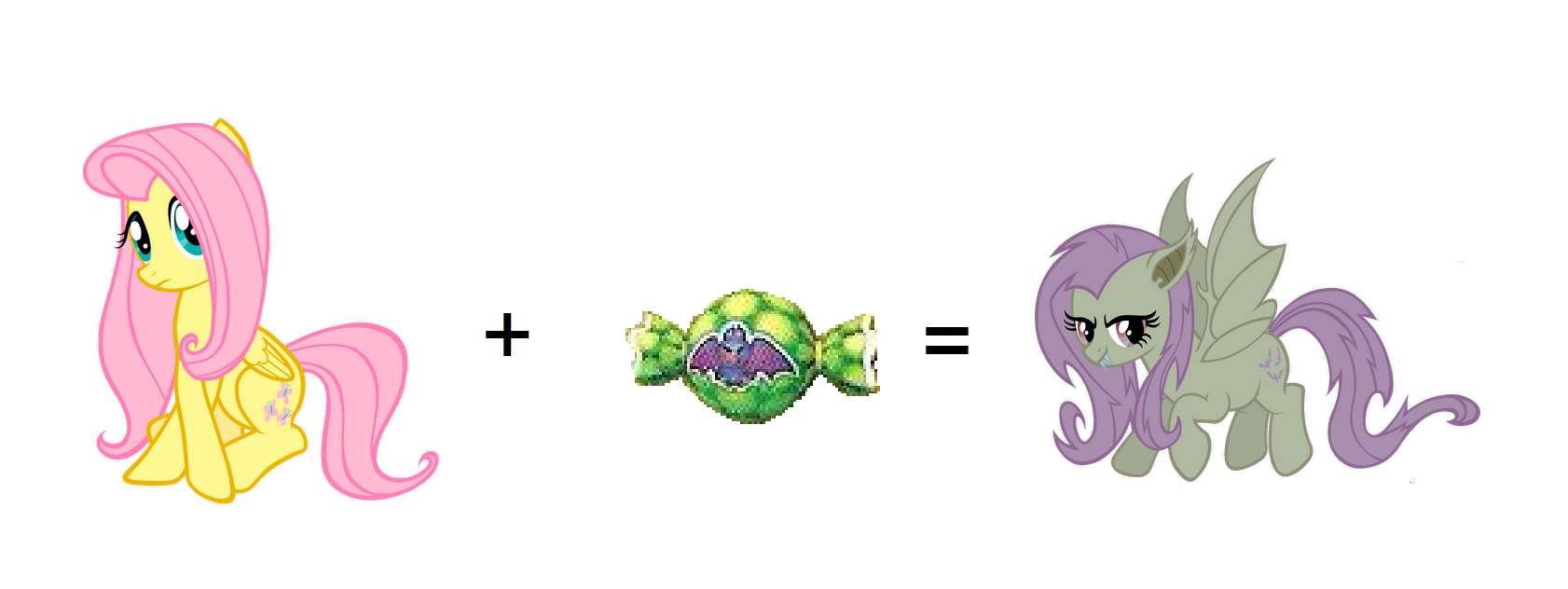 #860052 - safe, fluttershy, vampire, g4, candy, flutterbat, mario party ...